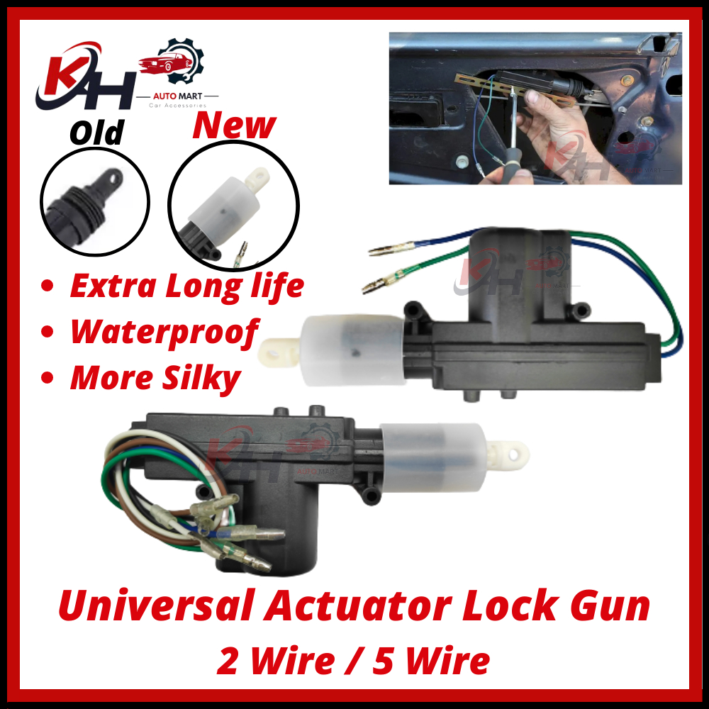 Universal Actuator Gun Power Central Lock Motor 2 or 5 Wires Center ...
