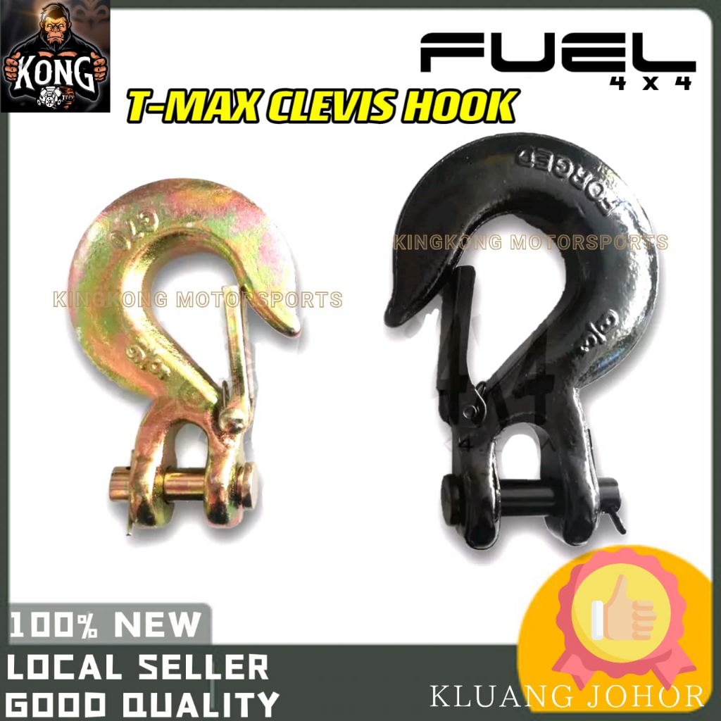 FUEL 4X4 4WD T-MAX CLEVIS HOOK FOR WINCH TOWING HOOK WINCH HOOK 5/16" 3 ...