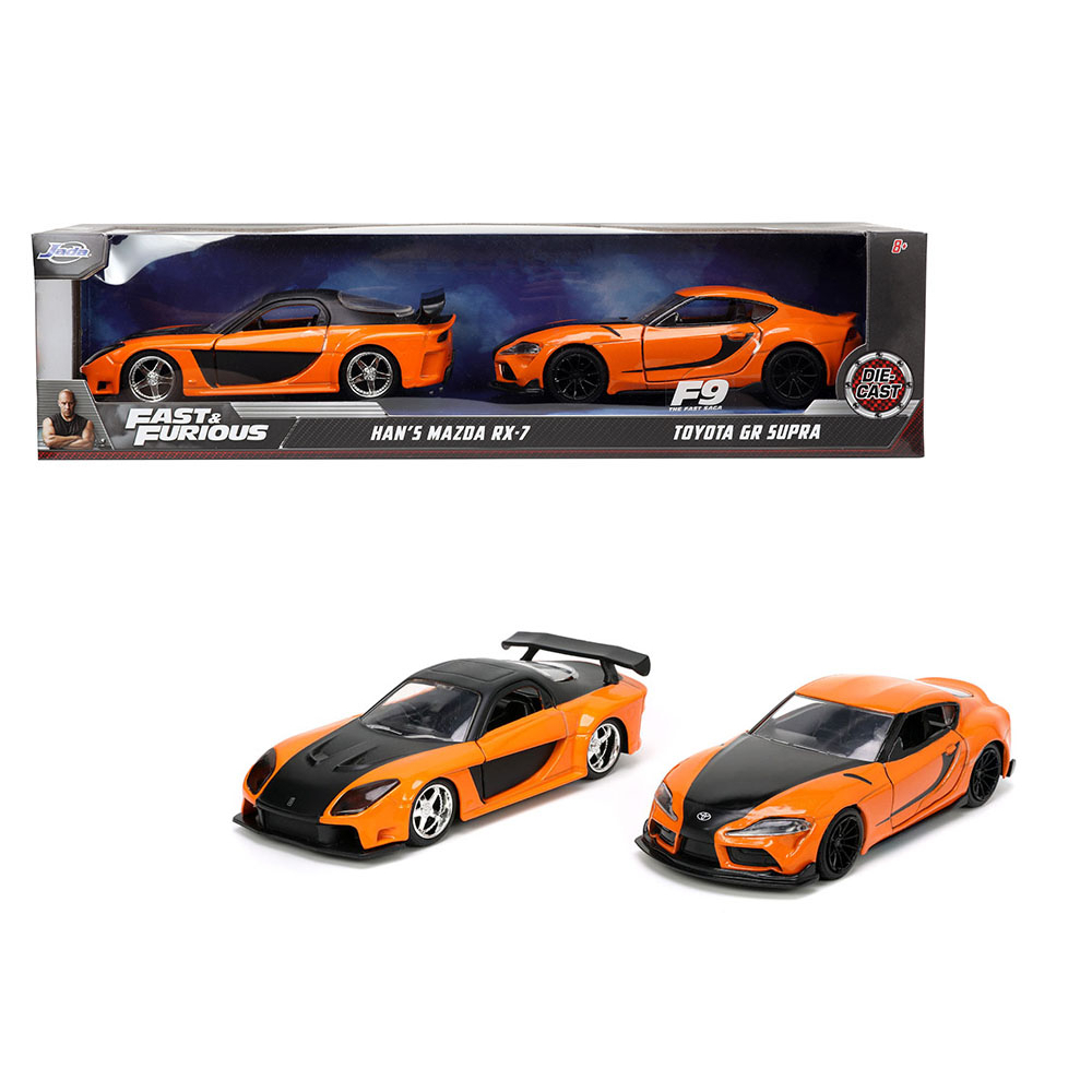 Fast & Furious Movie Car - Han's rides Mazda Veilside RX-7 & Toyota GR ...