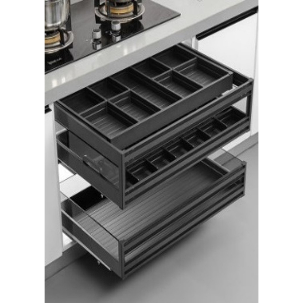 Aluminium Compartment Storage Drawer | Shopee Malaysia