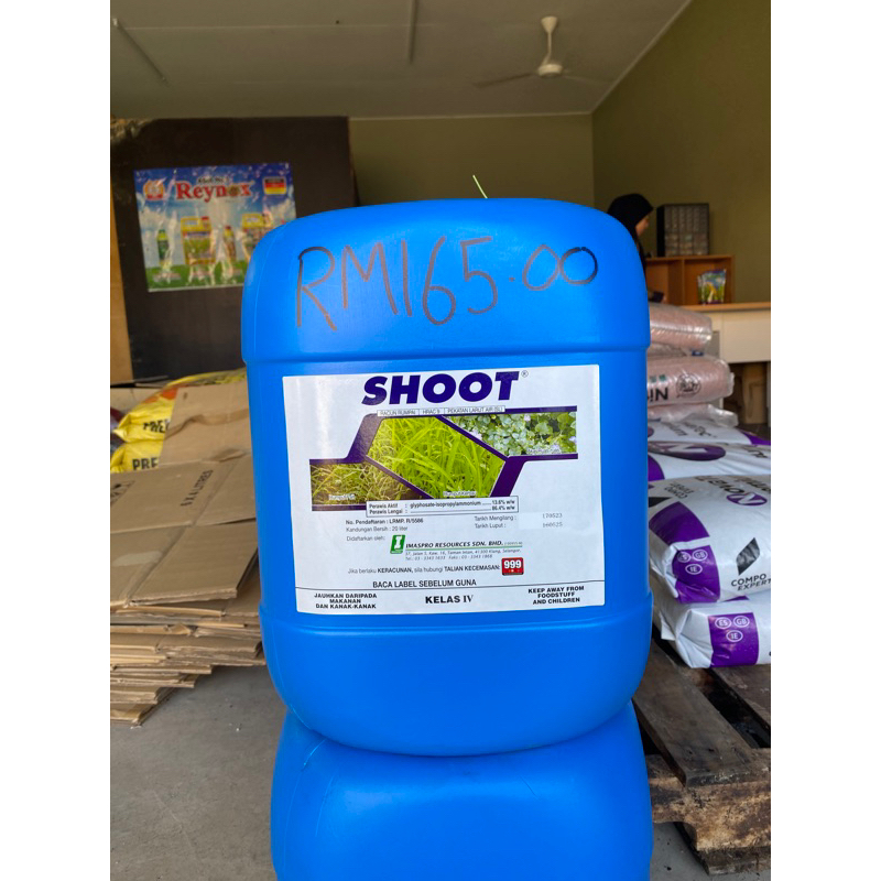 Shoot 20l Racun Rumput Rumpai Lalang Lambat Mati Racun Sistemik ...