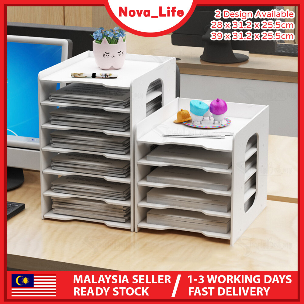 A4 PAPER TRAY/ 5/7 TIERS DOCUMENT RACK/ DESKTOP PAPER ORGANIZER/ OFFICE ...