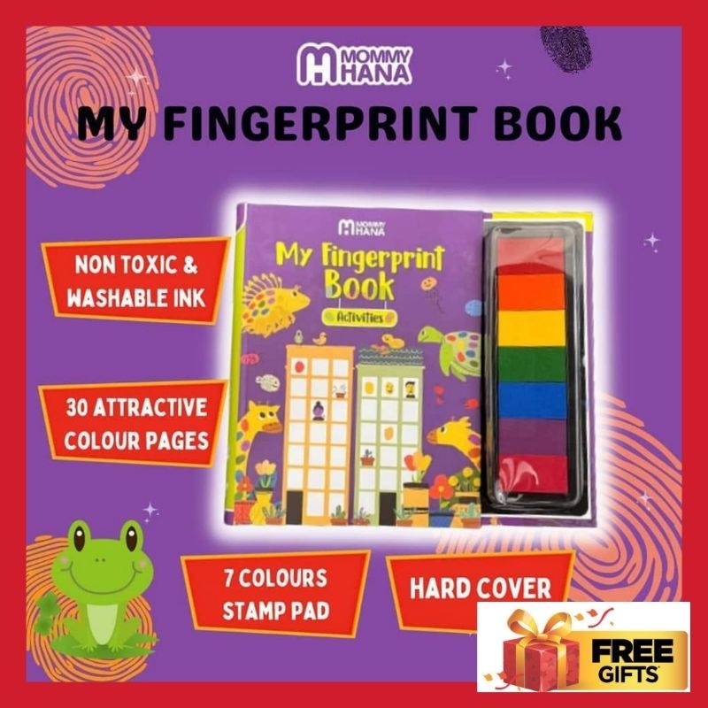 My fingerprint book mommy Hana (buku cop jari) | Shopee Malaysia