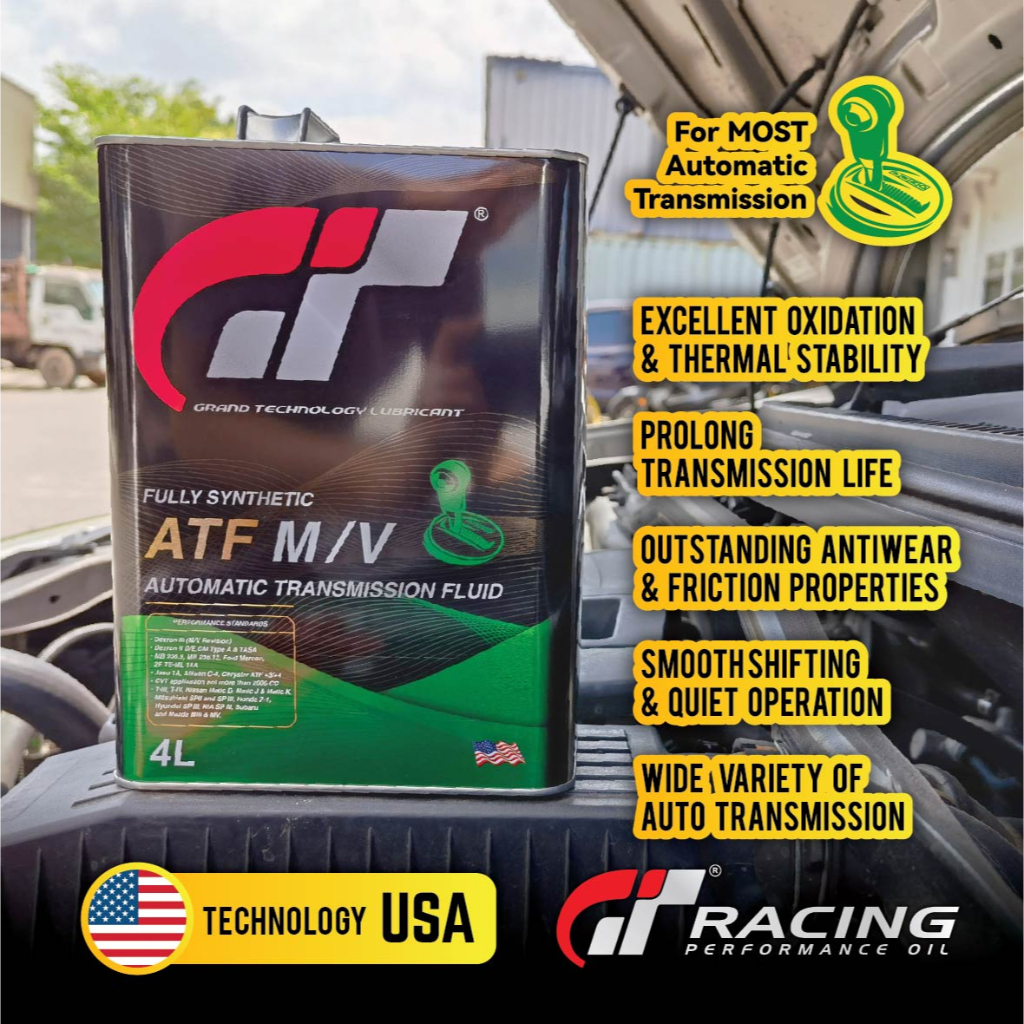 GT ATF MV Automatic Transmission Fluid Multi Vechile Fully Synthetic 4L ...