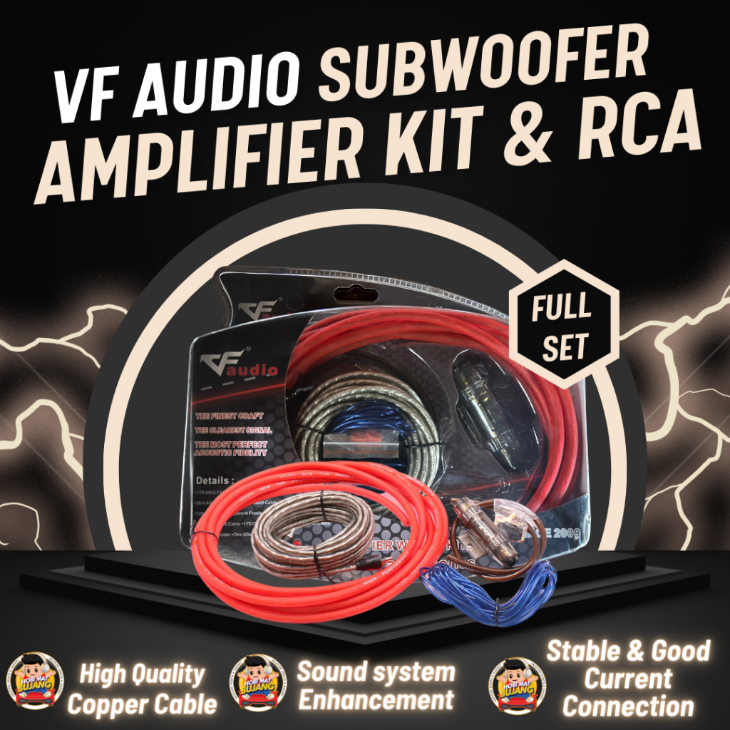 VF AUDIO Car Audio Subwoofer Amplifier AMP Wiring Fuse Holder Wire ...
