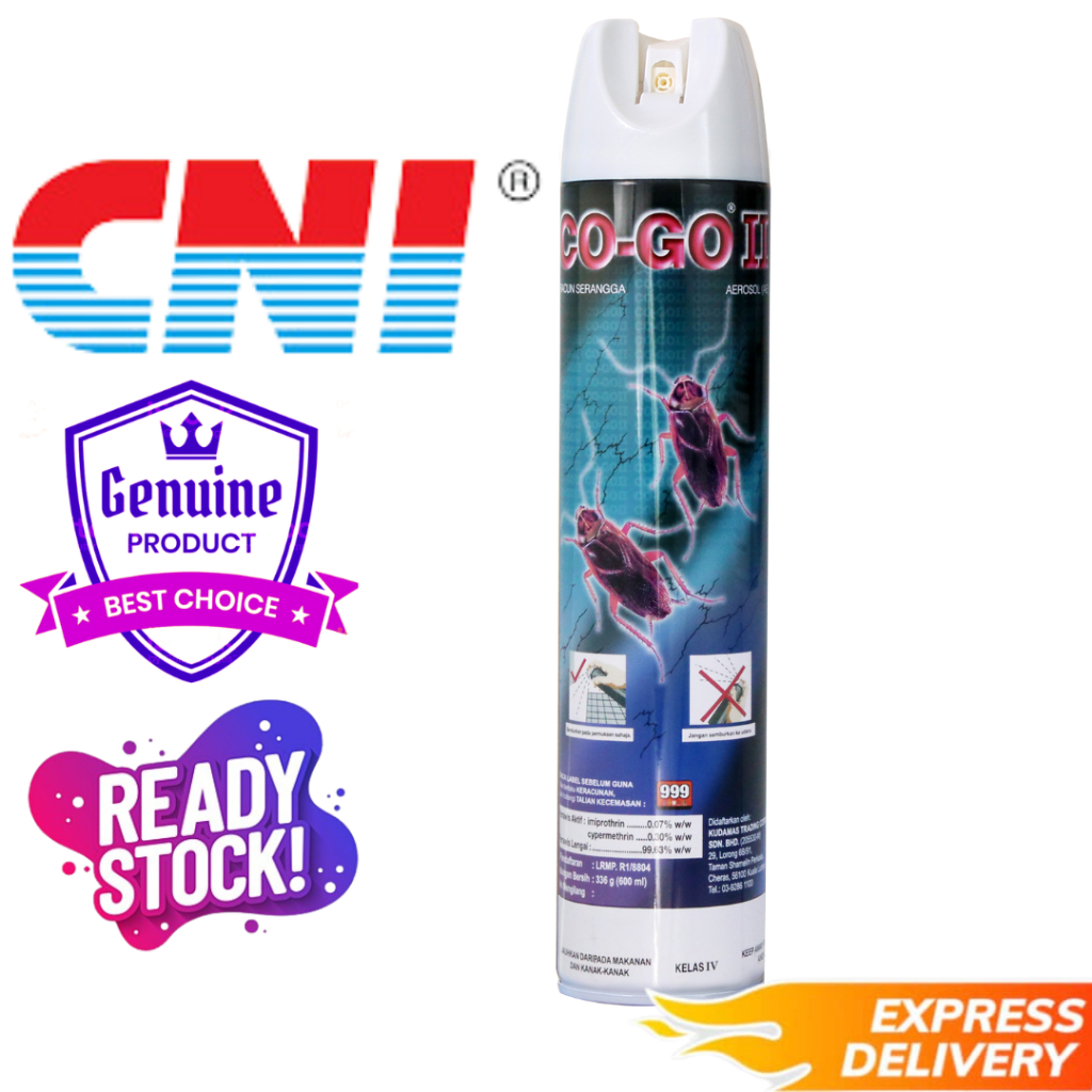 CNI Co-Go II Crawling Insect Spray, cogo spray, spray lipas | Shopee ...