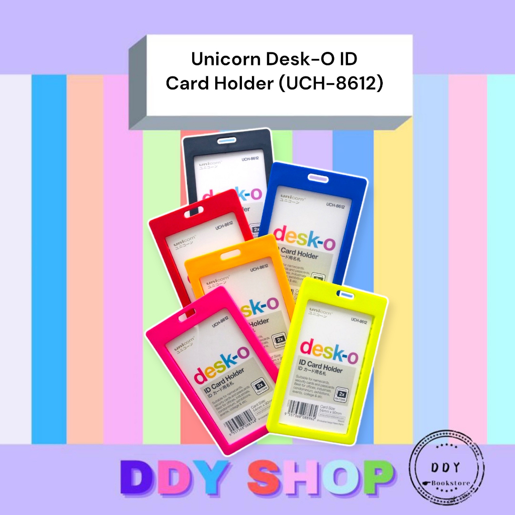 Unicorn Desk-O ID Card Holder Name Tag Name Badge (UCH-8612) | Shopee ...