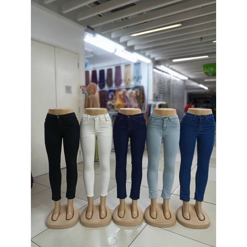 🇲🇾 skinny jeans pent denim🔥 for women ready stock | Shopee Malaysia