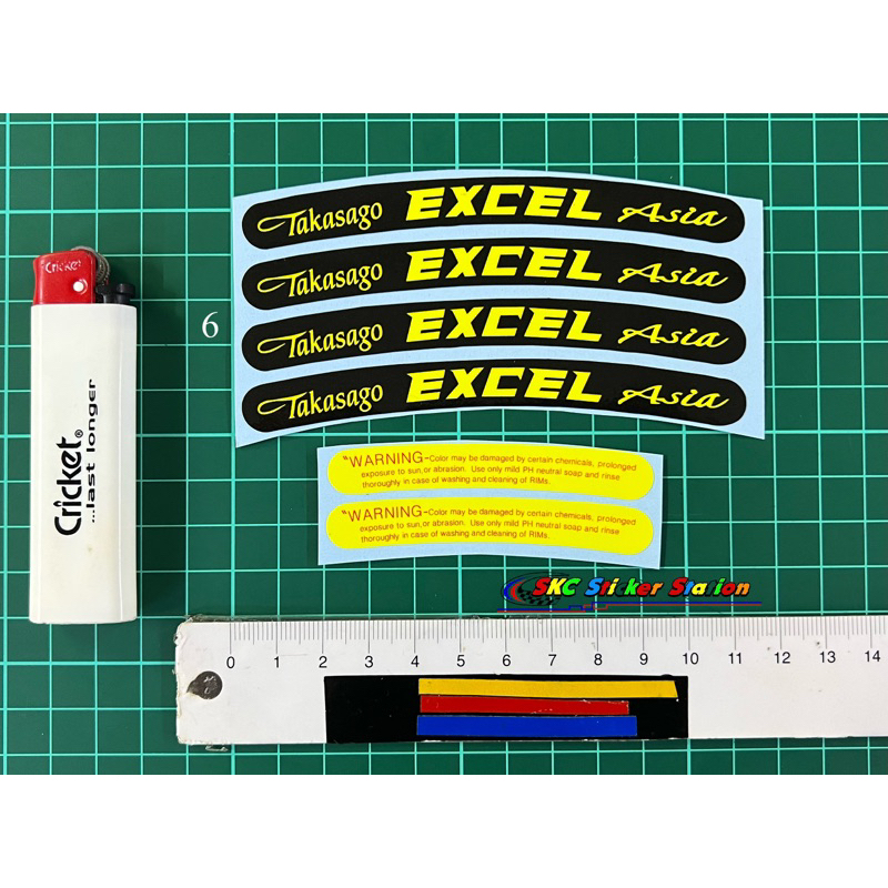 Sticker Rim Motor Takasago Excel Rim / Taksago Excel Asia (set with ...