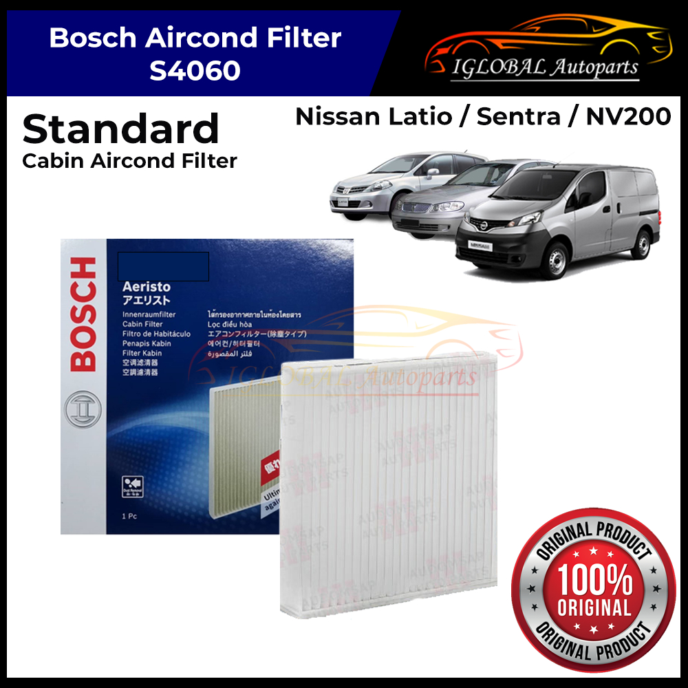 Bosch Standard 0986AF4060 S4060 Cabin Air Filter for Nissan Latio [C11 ...