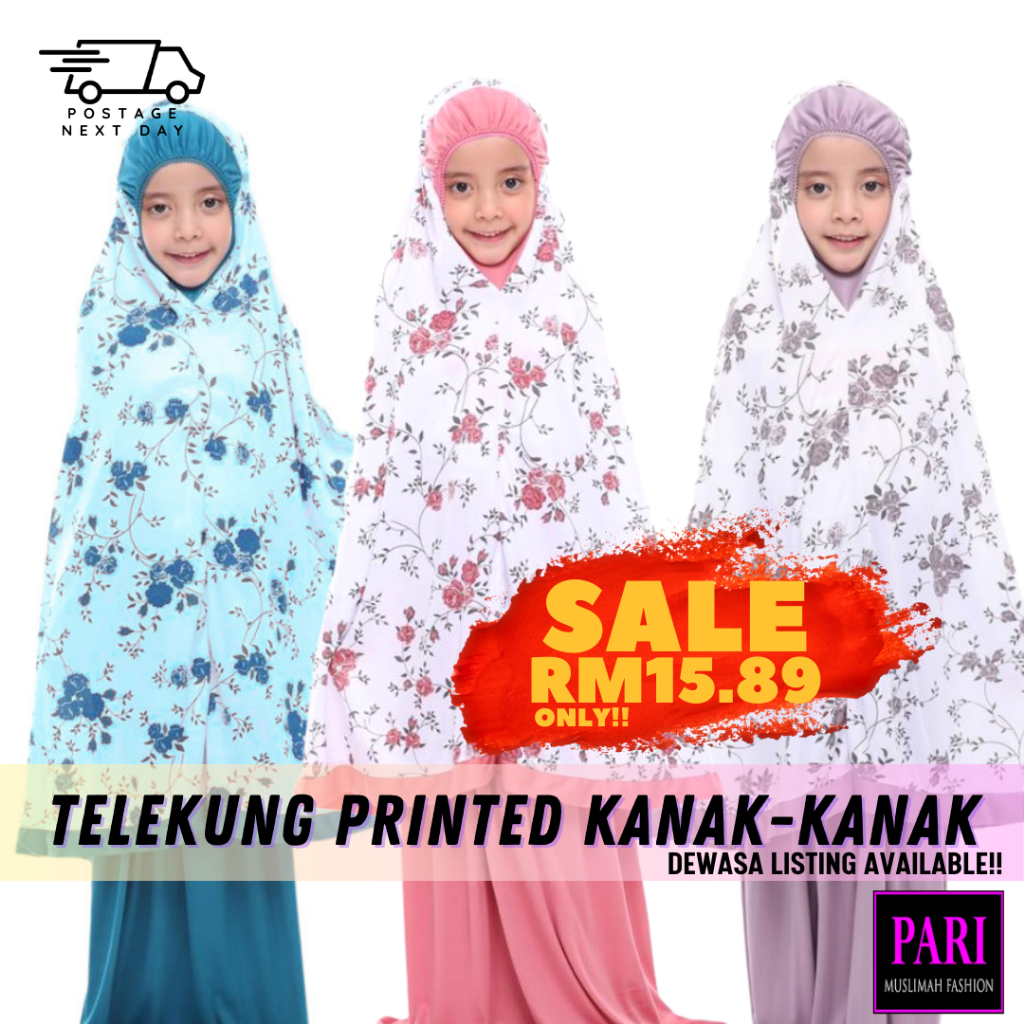 📣 NEW ARRIVAL 📣 TELEKUNG KANAK KANAK KIDS , Telekung Printed . Telekung ...