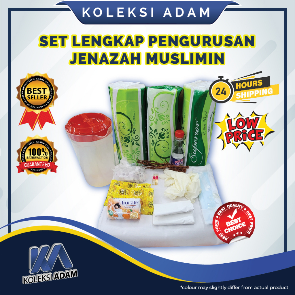 Set Lengkap Peralatan Pengurusan Jenazah Muslim & Mulimah / Kit ...