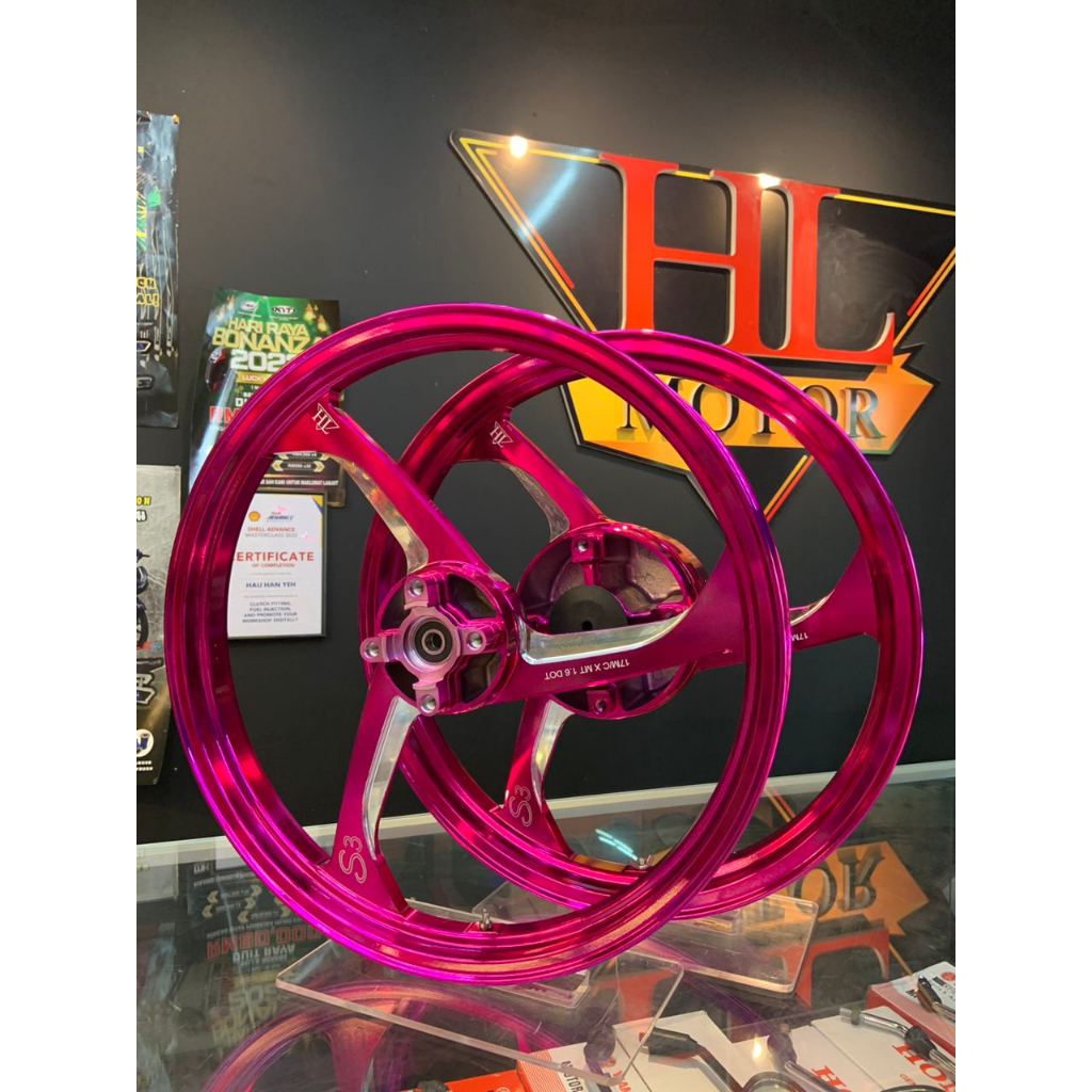 HL S3 SPORT RIM Y15 Y15ZR Y125ZR LC V8 YSUKU RIM CHROME SPORT RIM LC150 ...