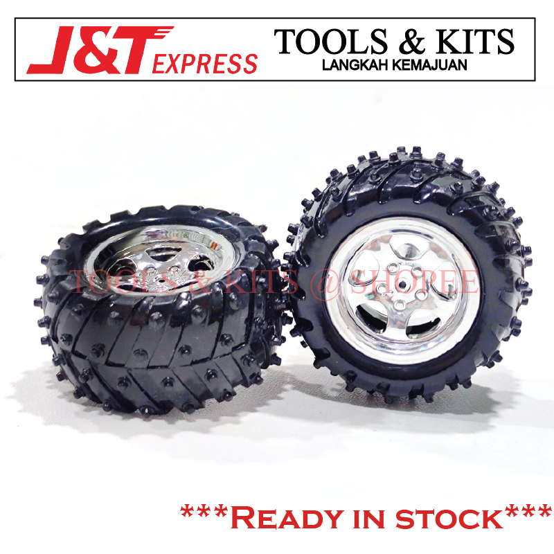 52mm Diameter Rubber Sport Tyre with Tyre Thread Pattern for 3mm Shaft ...
