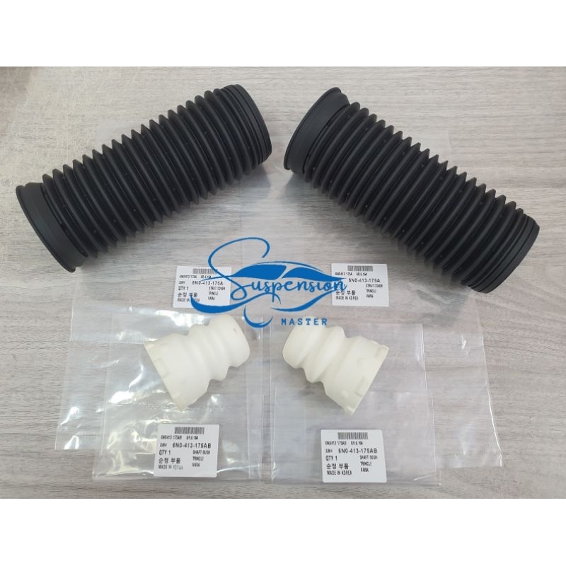 4 IN 1 SET - FRONT ABSORBER COVER/BUSH - VOLKSWAGEN PASSAT/GOLF MK5 MK6 ...