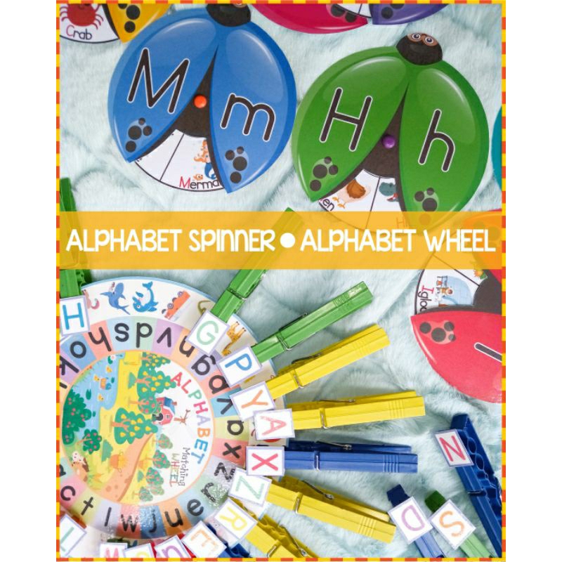 [SOFTCOPY] Printable Alphabet Spinners Alphabet Matching Wheel ...
