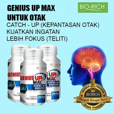 Genius UP Max IQ Booster (Tablet) | BIO RICH untuk minda kanak kanak ...