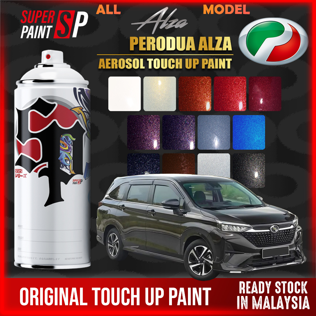 PERODUA ALZA 】 Touch Up Paint All Colors 🚗 Aikka Aerosol Spray 370ml ...