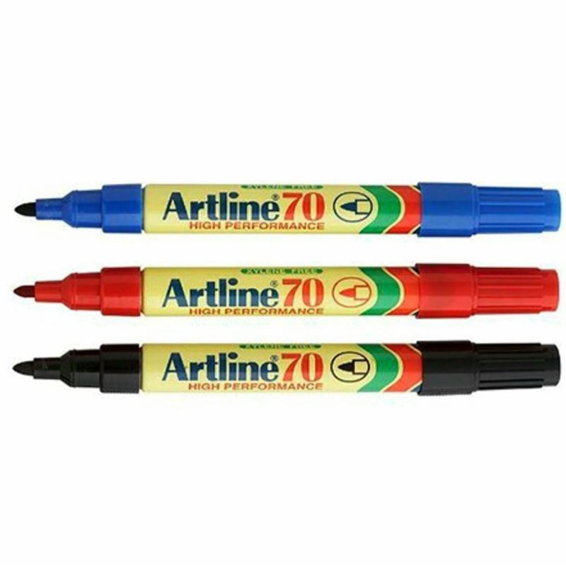 Artline 70 Permanent Marker ( Blue / Red / Black) | Shopee Malaysia