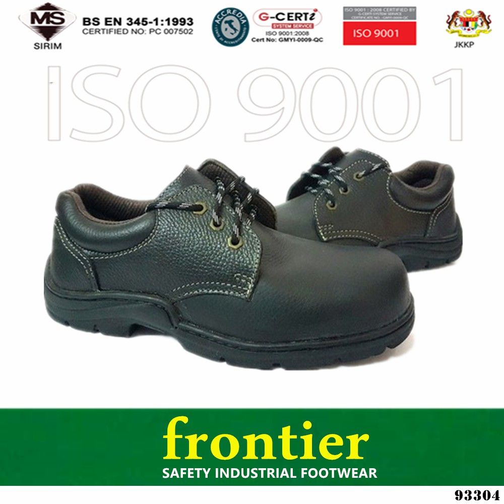 [ORIGINAL] FRONTIER SAFETY SHOES 23304 LOW CUT BLACK COLOUR SAFETY BOOT ...