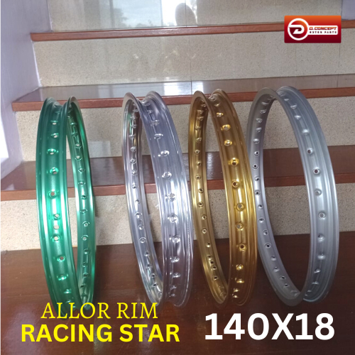 🔥ALLOY UNIVERSAL🔥RIM Racing Star WM 140 x 18 (3 COLORS) (36 Spoke ...