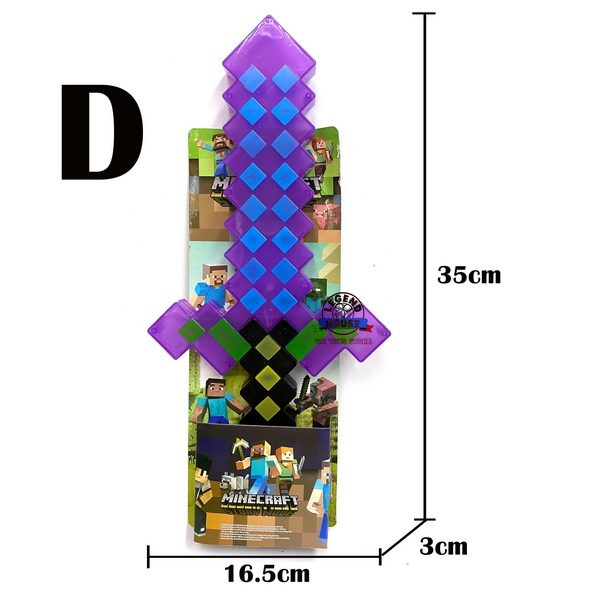 Minecraft Toys Sword and Pickaxe My World Toys Sound Lighting Cosplay ...