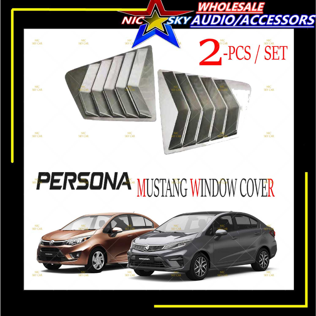 Persona New Car Rear Side High Quality Mustang Cover 3D Shark Window ...