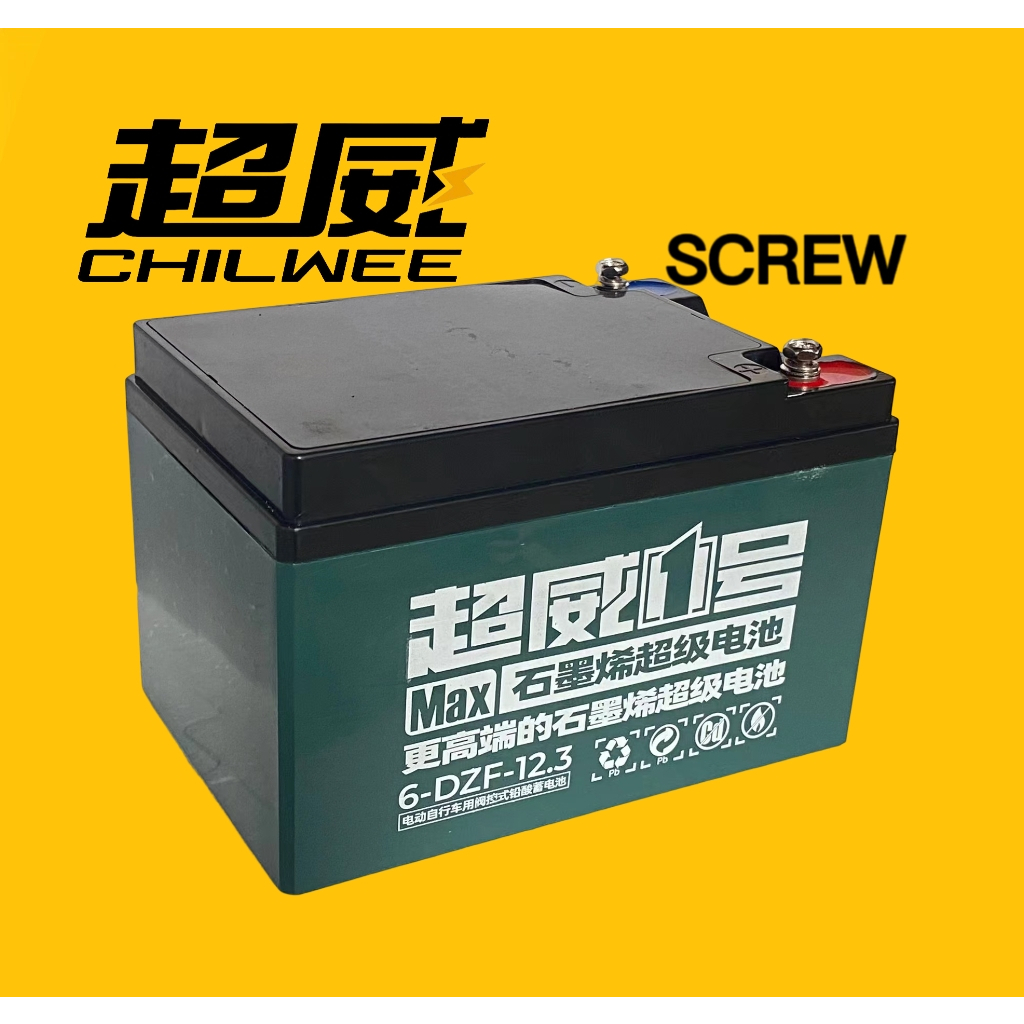 CHILWEE 6-DZF-12 SCREW TYPE BATTERY 6V12AH 12V 12AH FOR E-BIKE ELECTRIC ...