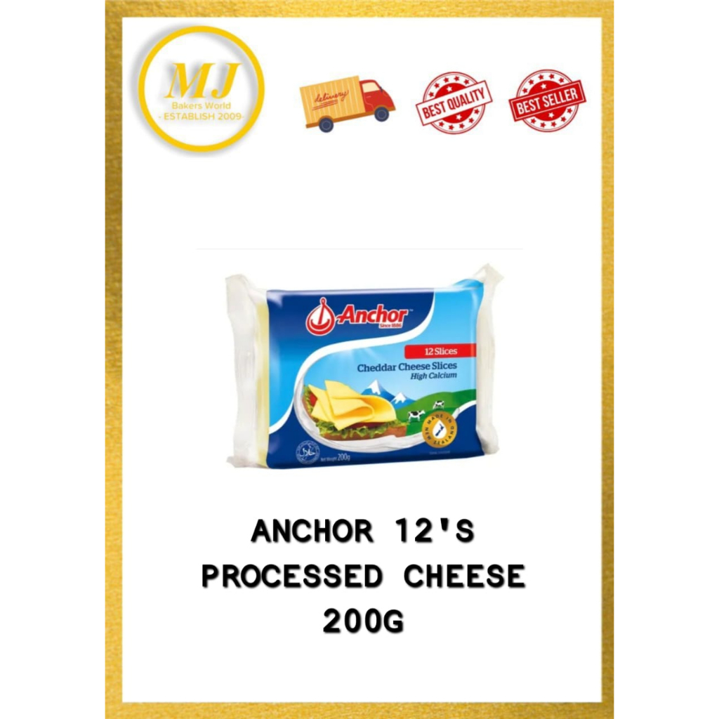 ANCHOR SLICES CHEESE 12 SLICES 200G(HALAL) | Shopee Malaysia