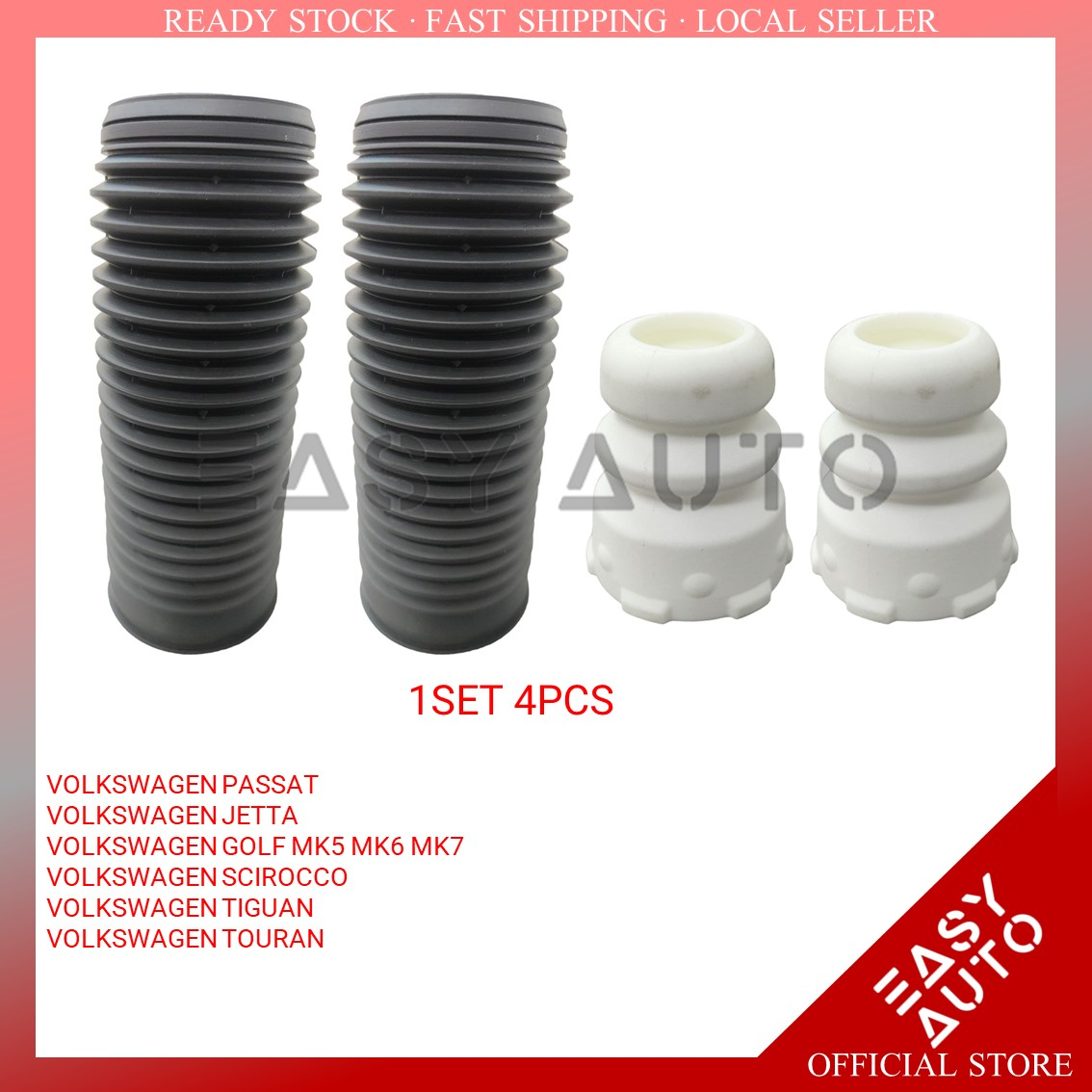 FRONT ABSORBER COVER/DAMPER BUSH 1SET 4PCS -VOLKSWAGEN PASSAT/JETTA ...
