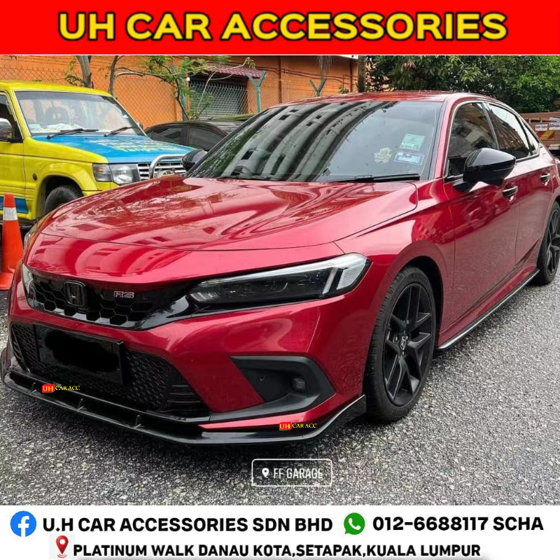 HONDA CIVIC FE 2022 2023 THAI V2 FRONT DIFFUSER LIP LIPS BODYKIT ...