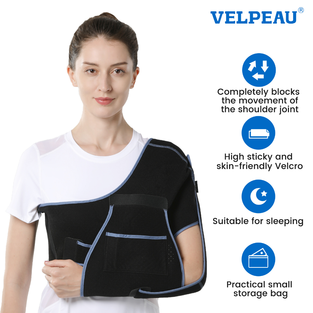 VELPEAU Arm Sling Shoulder Brace for Men & Women Immobilizer for Injury ...
