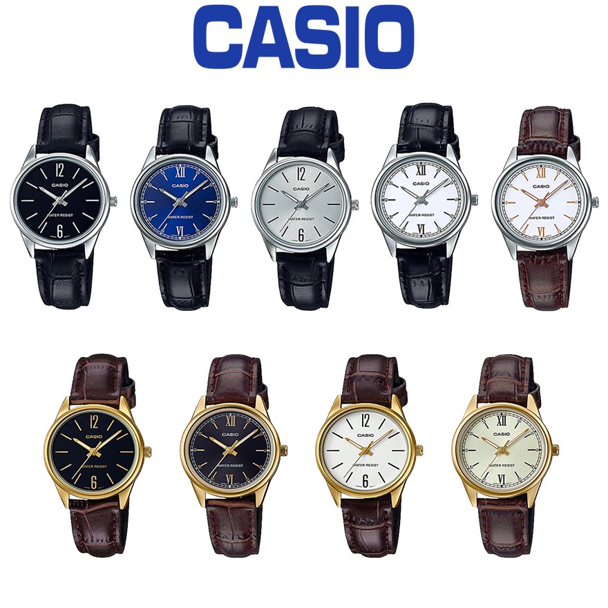 Casio Elegant Series Ladies Watch LTP-V005L/LTP-V005GL | Shopee Malaysia