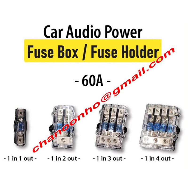 1PC Universal Car Fuse Box/Holder Distribution Amplifier Audio System ...
