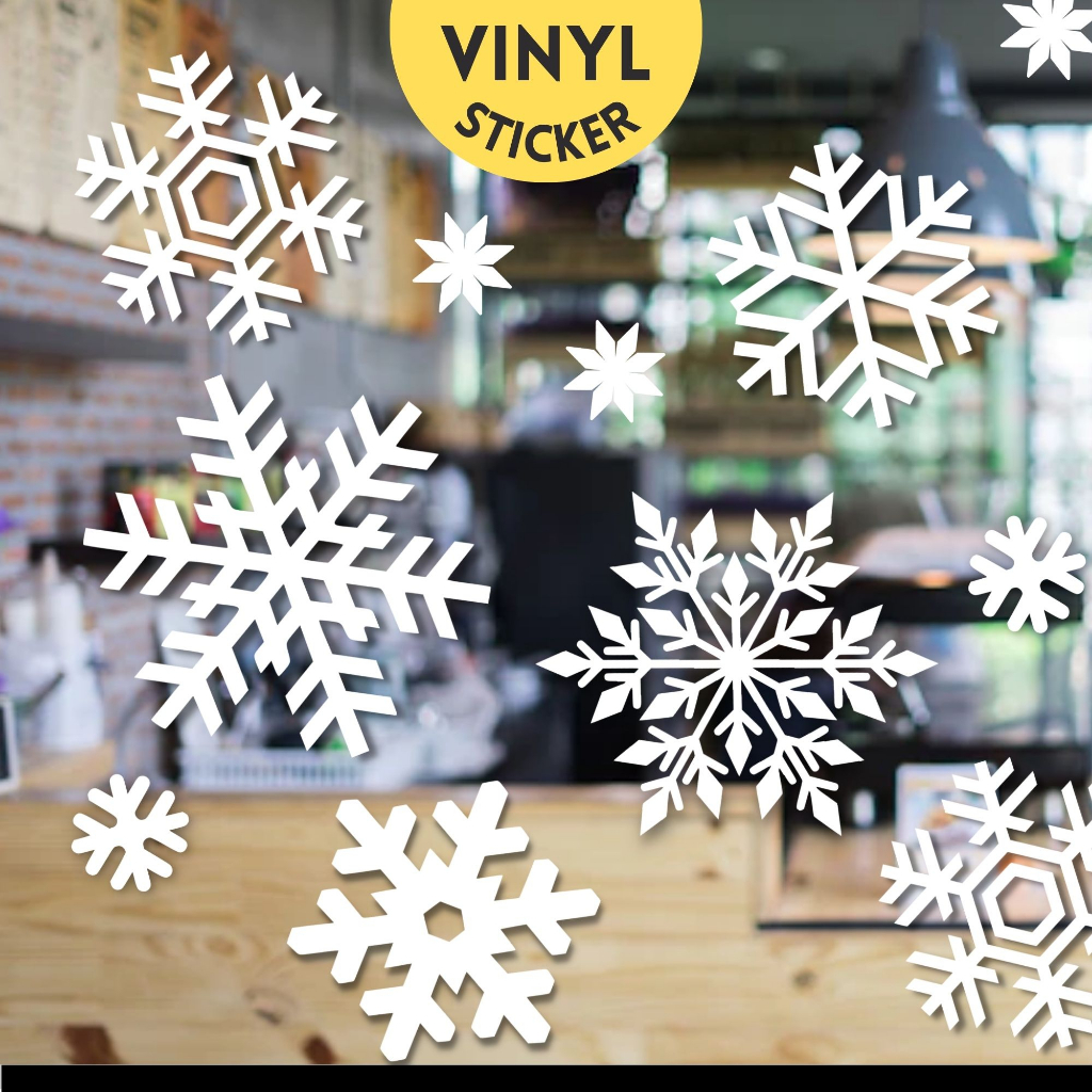 (Ready Made) Christmas Decoration Vinyl Sticker Set (26pcs) - Vinyl ...