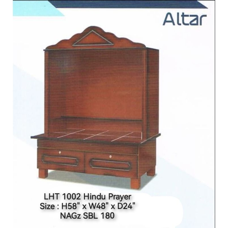 Siap Pasang Lampu Custom LHT 1002 Indian Altar Prayers Cabinet/Hindu ...