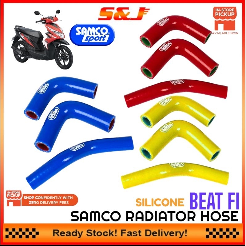 SAMCO HONDA BEAT FI RADIATOR HOSE COOLANT HOSE SILICONE RADIATOR HOSE COOLANT HOSE SILICONE ...