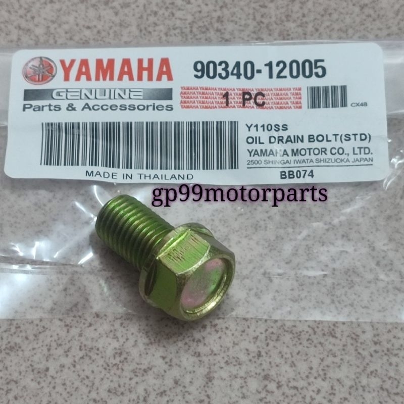 YAMAHA Y80 Y100 Y110 SS2 SPORT2 4T NUT OIL DRAIN BOLT ORIGINAL THAI ...