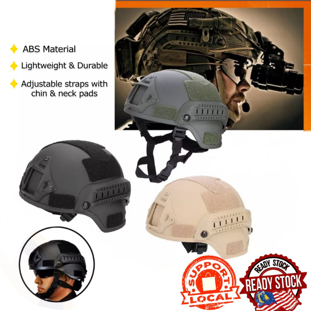 Tactical Army Safety Combat Head Protective Helmets For Paintball ...