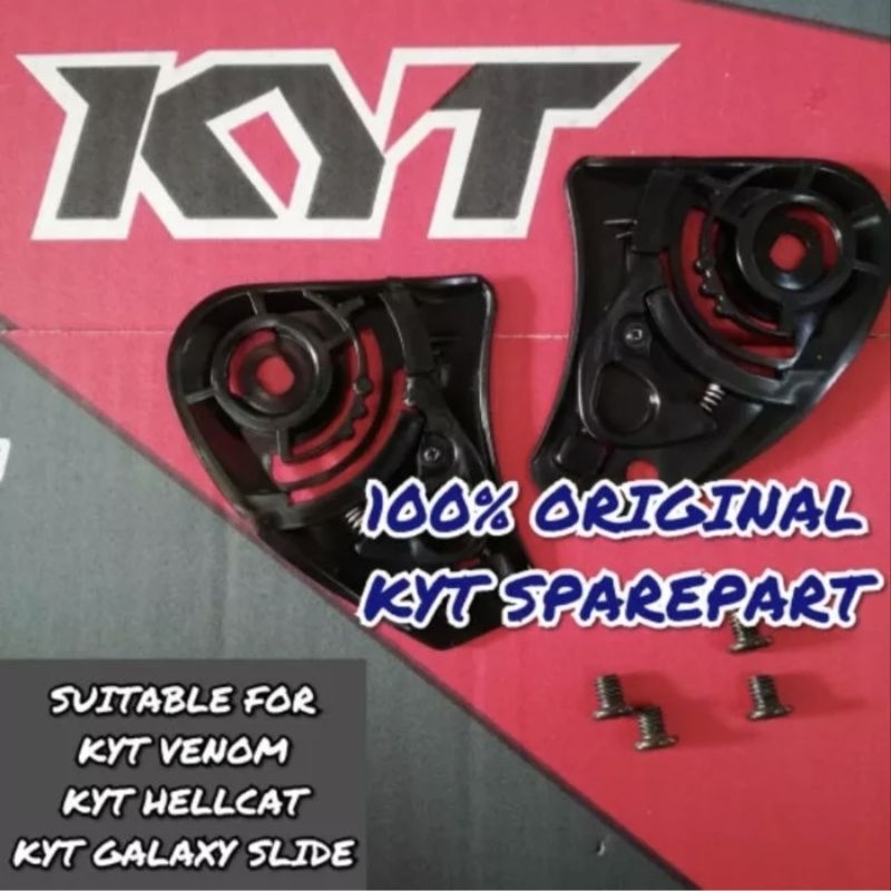 100% ORIGINAL GEAR BASE KYT VENOM HELLCAT INCLUDE SKRU | Shopee Malaysia