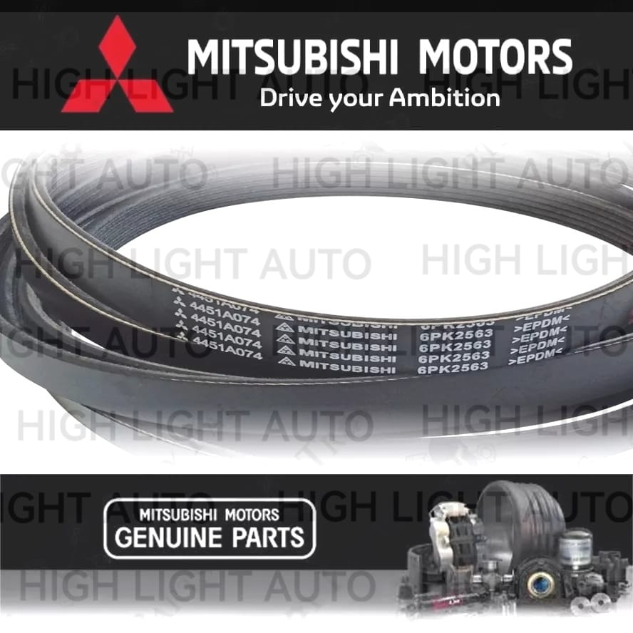 Original Mitsubishi Fan Belt 6PK2563 ( 6PK2560 / 6PK2565 ) Proton ...