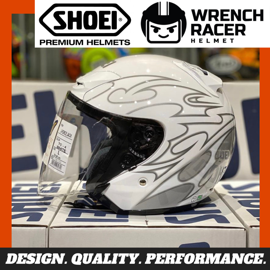 Helmet SHOEI JFORCE 2 Jack Helmet / Visor CJ1 (Premium 1 to 1) Topi ...