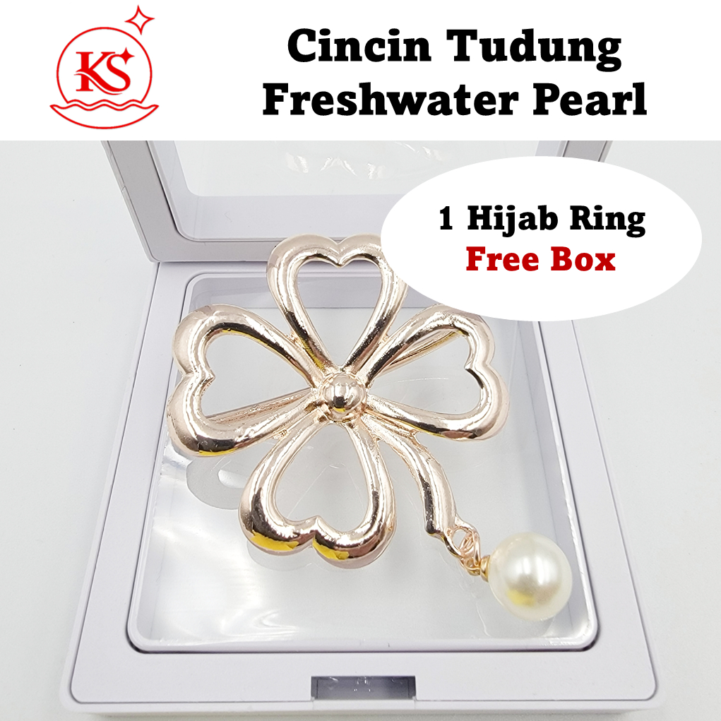 FREE BOX Buckle Tudung Glass Pearl (Hijab Ring) | Shopee Malaysia