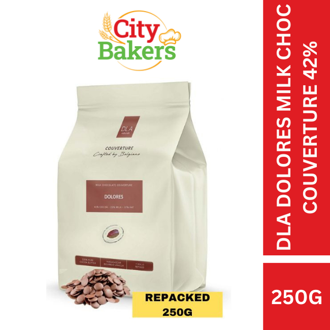 DLA DOLORES MILK COUVERTURE 42% 250G / COKLAT COUVERTURE MILK | Shopee ...