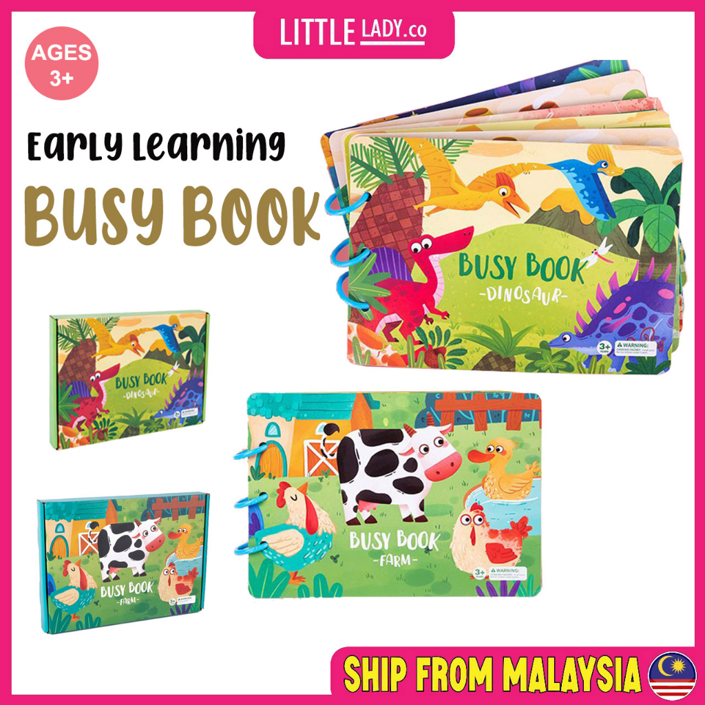 Latest Version Busy Book / Quiet Book / Activity Book Montessori Early ...