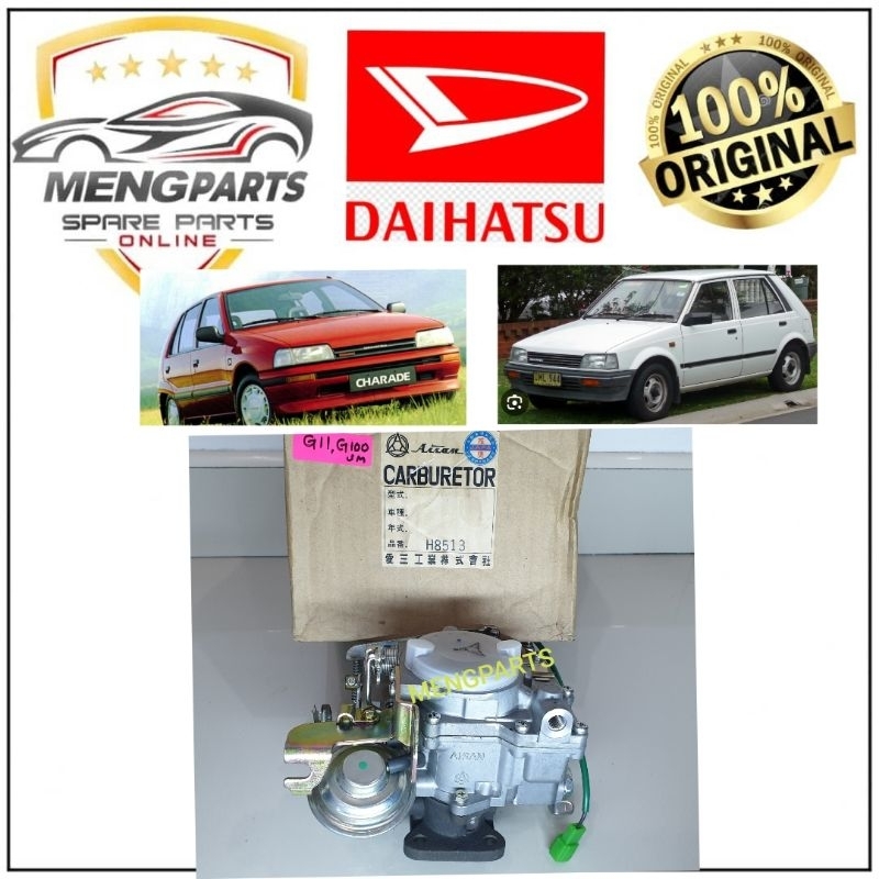 ORIGINAL AISIN MADE IN JAPAN DAIHATSU CHARADE G11 & AURA G100 CABURATOR ...