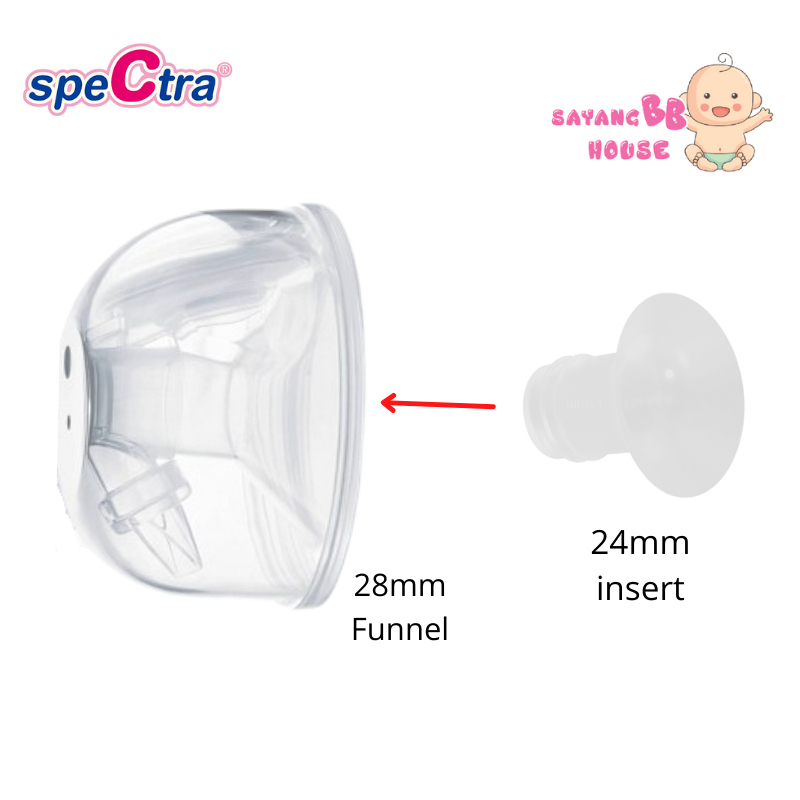 Insert 24mm for 28mm Handsfree Cup Spectra Handsfree Breast Pump ...