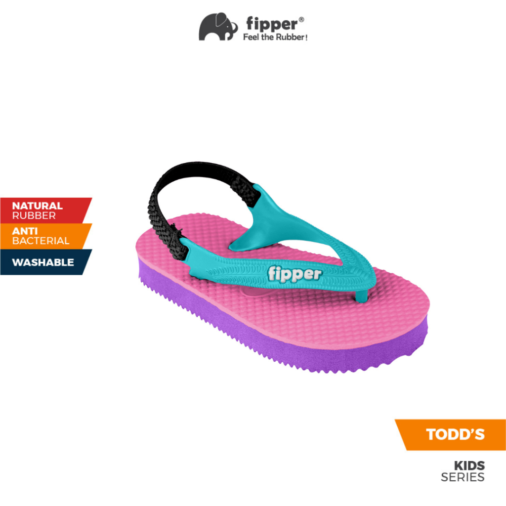 Fipper Todd's Rubber For Toddler - Pink/Purple/Turquoise | Shopee Malaysia