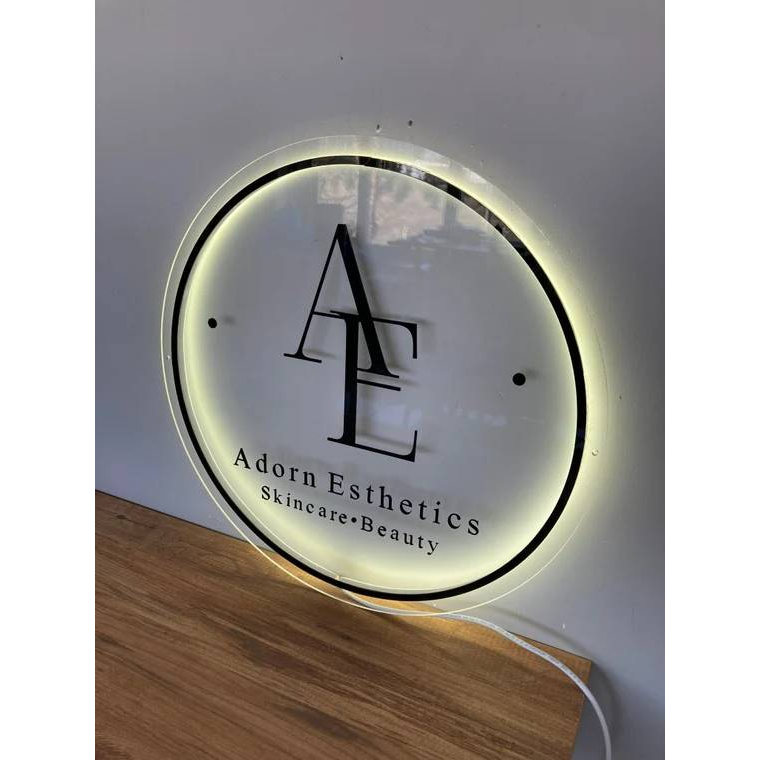 LED Light Welcome Sign Board /Acrylic Wedding Event Boutique /Indoor ...