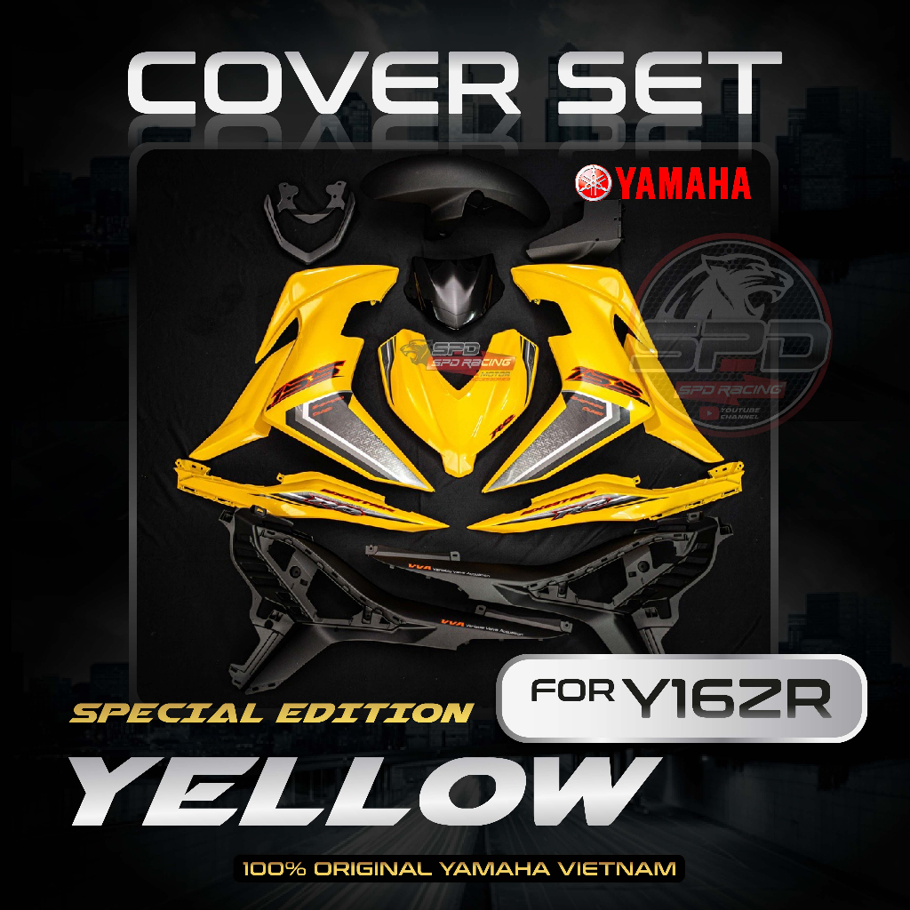 Cover Set for Y16 ( Special Edition Yellow ) 100% ORIGINAL YAMAHA ...